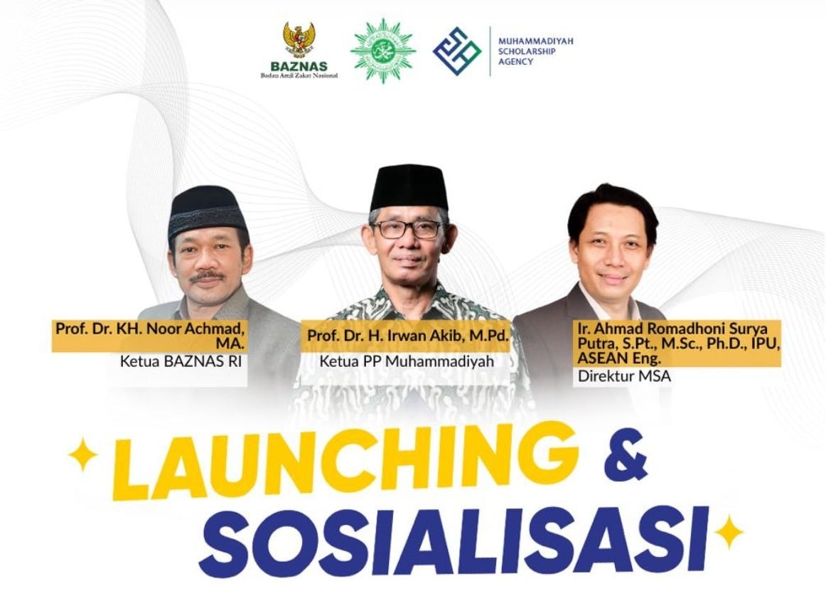 Muhammadiyah Gandeng Baznas Launching Beasiswa S1 - S3 untuk 800 Orang ...